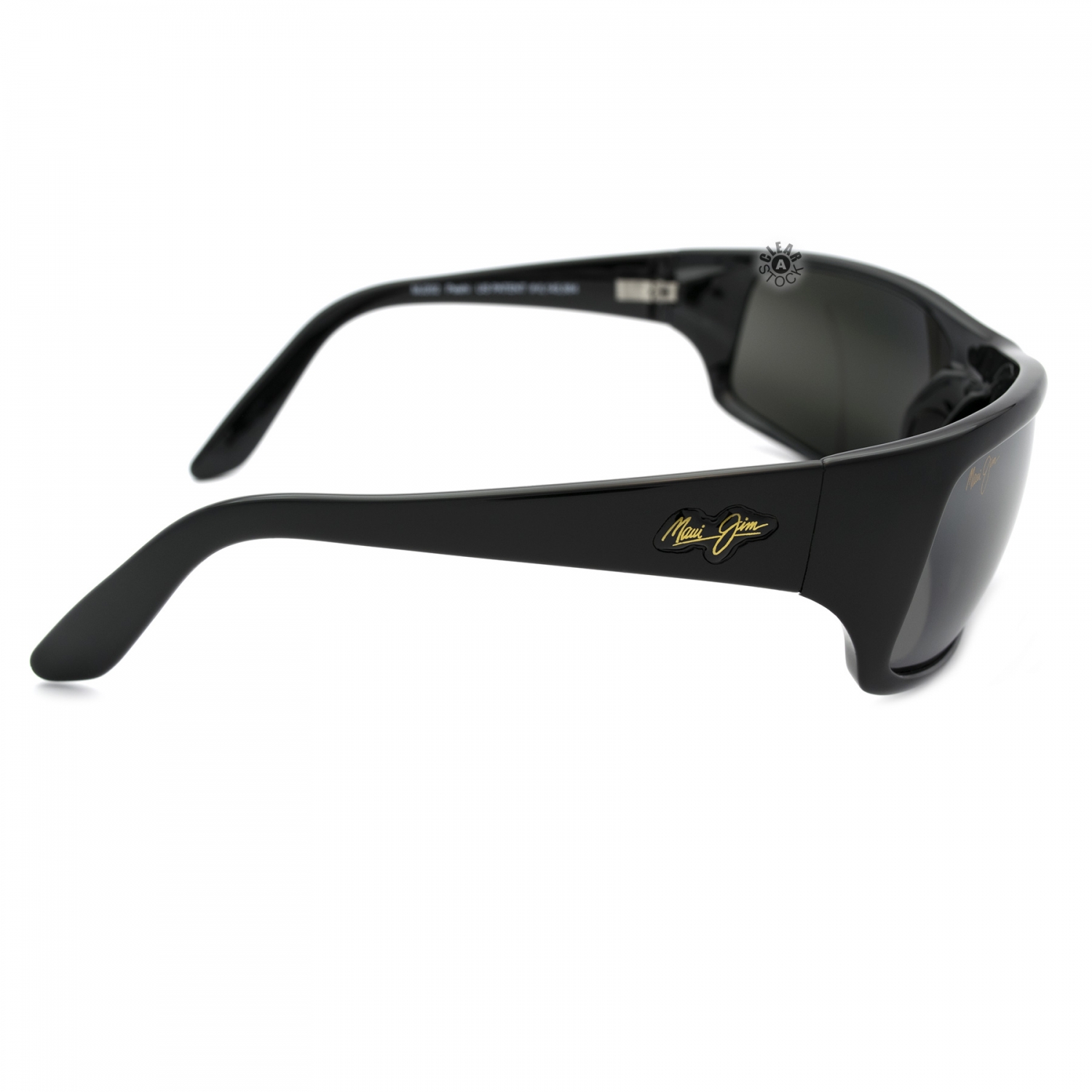 Maui Jim Peahi Mj202 02 Polarized Sunglasses Gloss Black Neutral Grey