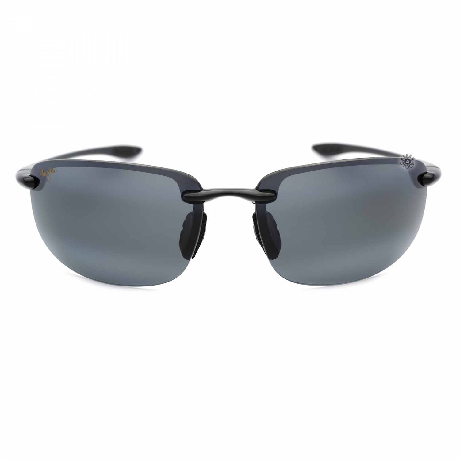 Maui Jim Hookipa Mj 407 02 Polarized Sunglasses Gloss Black Neutral Grey