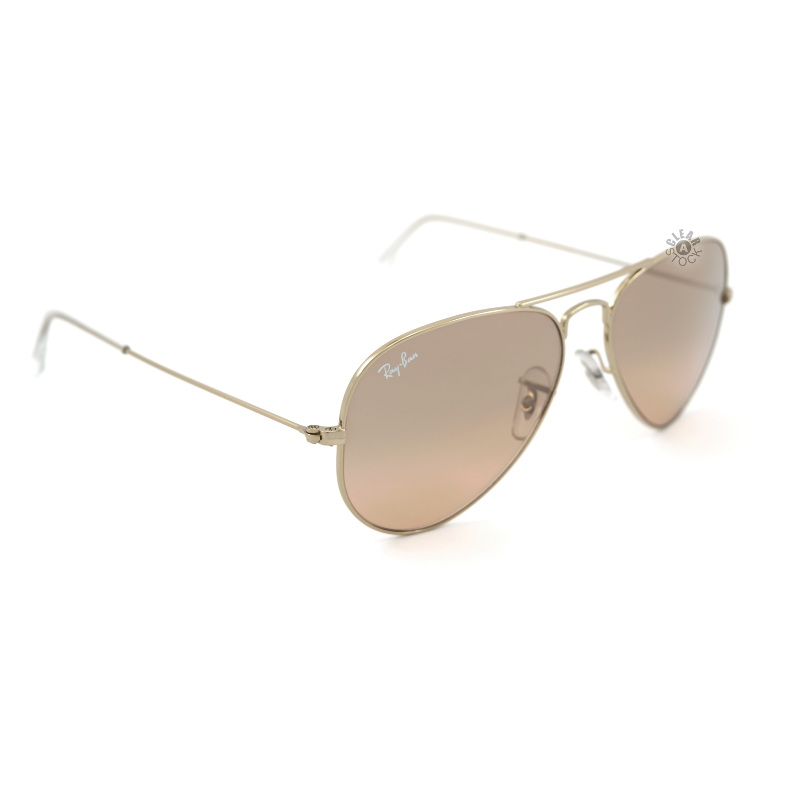 Ray-Ban Aviator RB3025 001/3E Sunglasses Gold/Pink 55mm