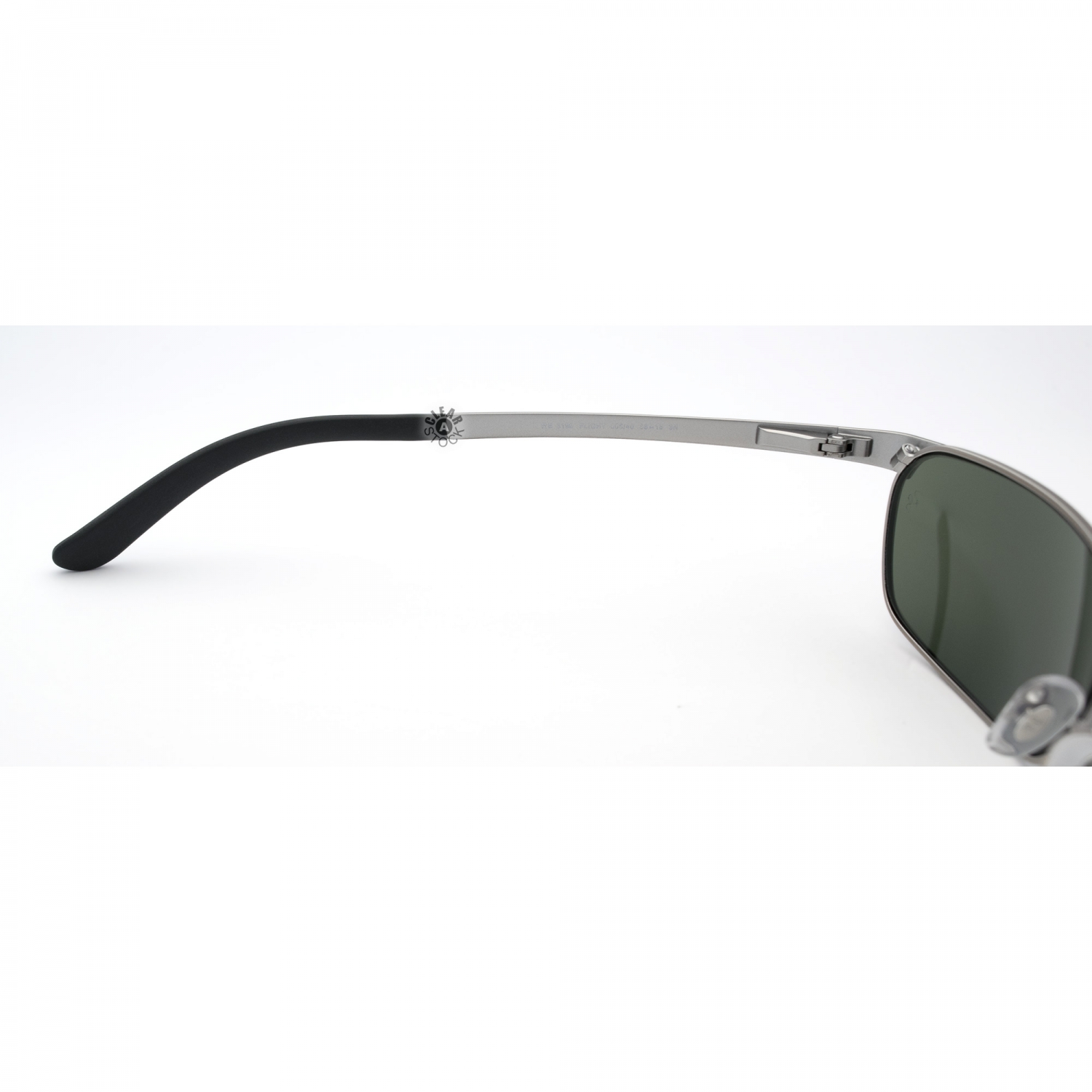 Ray-Ban RB3190 Flight Sunglasses 005/40 Matte Silver/G-15 Mirror