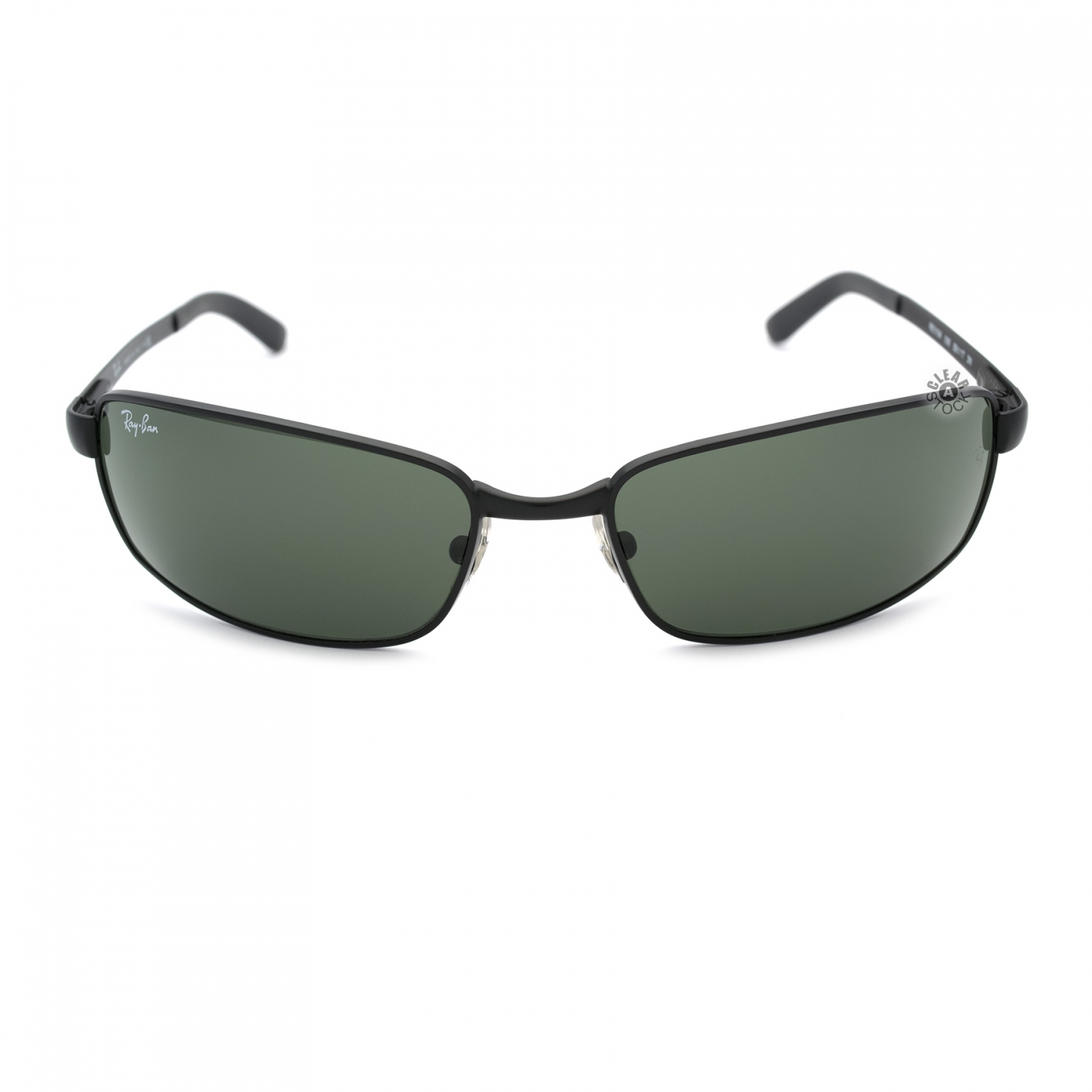 Ray-Ban RB3194 Sunglasses 006 Matte Black/Green 59mm